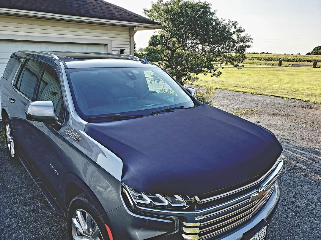 Plain Black Auto Hood Cover | Hood Flags | Hood Covers | Hide Rust ...