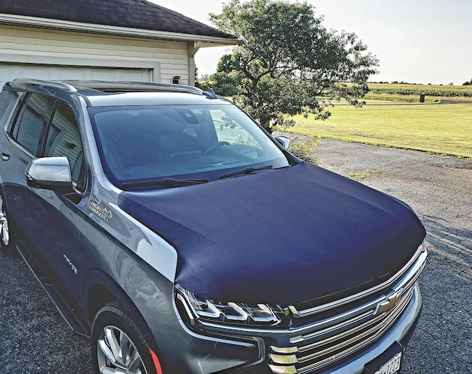 Plain Black Auto Hood Cover | Hood Flags | Hood Covers | Hide Rust ...