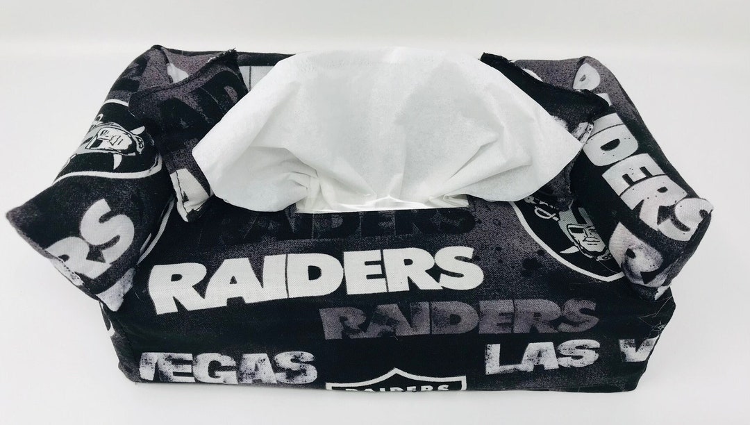 Las Vegas Raiders Custom Tissue Box Cover | Tissue Box Covers | Gifts ...