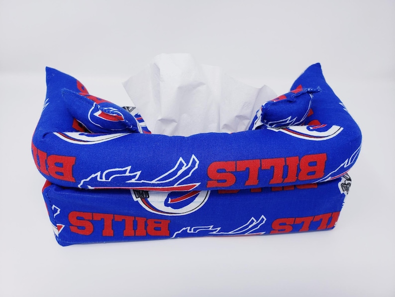 Buffalo Bills Tissue Box Cover | Cotton Bills Mafia Decor - Etsy