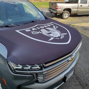 Las Vegas Raiders Custom Car Hood Cover | Sports Flags | NFL Flags ...