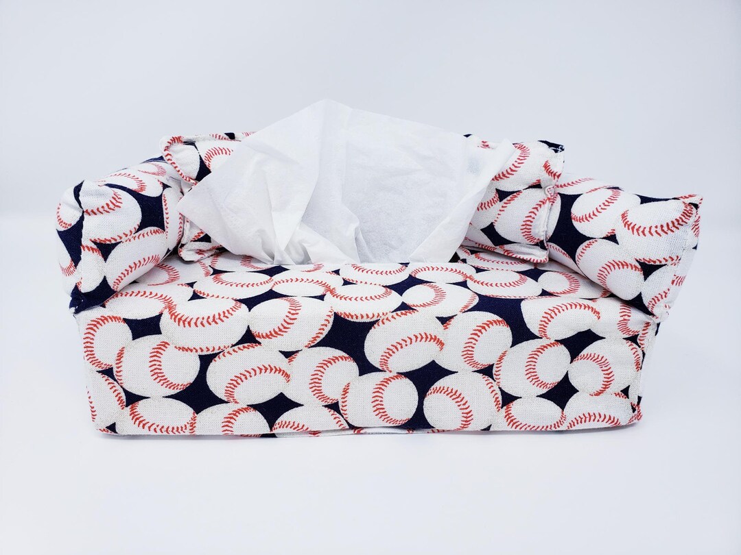 Baseball Custom Tissue Box Cover - Etsy