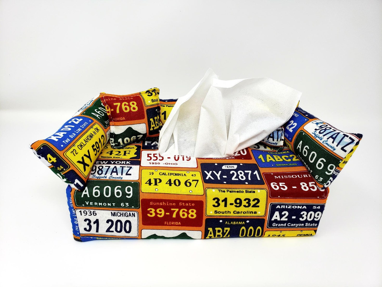 License Plate Custom Tissue Box Cover - Etsy