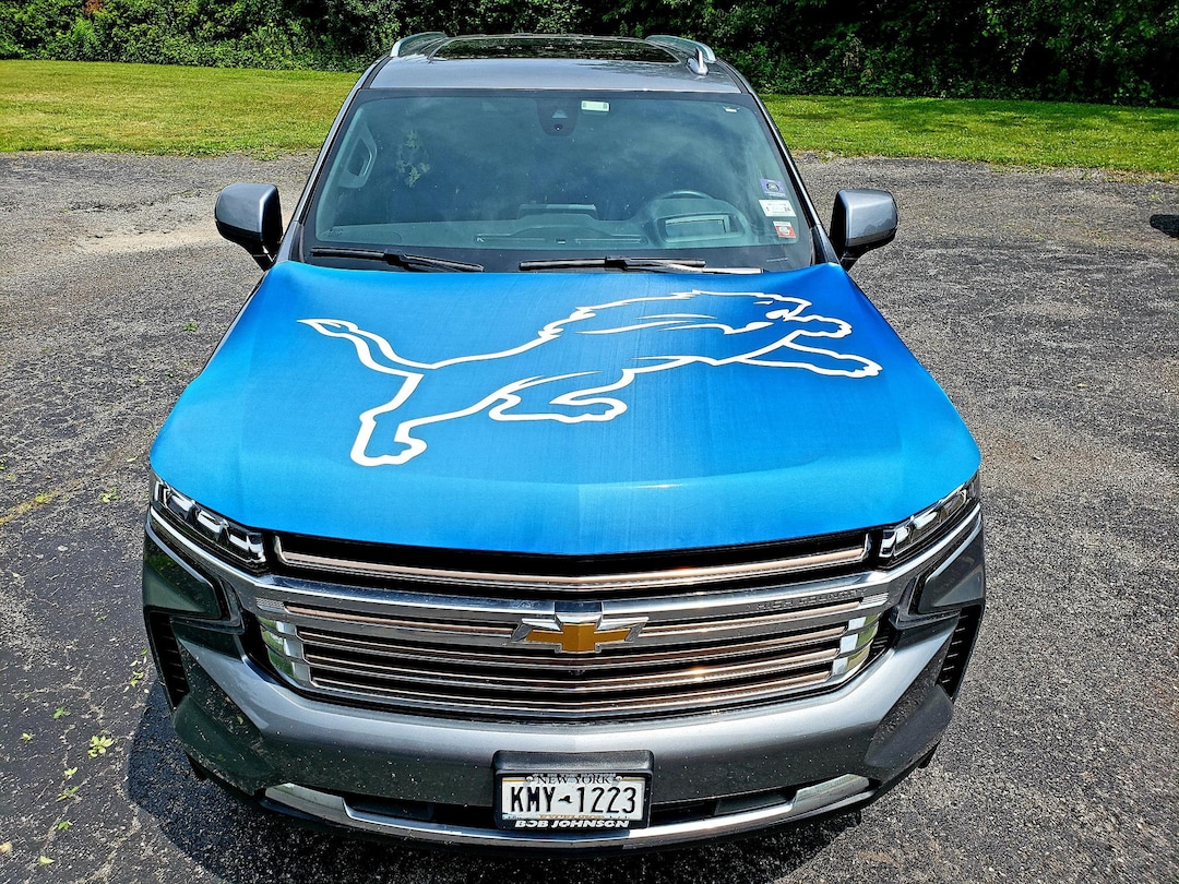 Detroit Lions Auto Hood Cover | NFL Sports Flag - Etsy