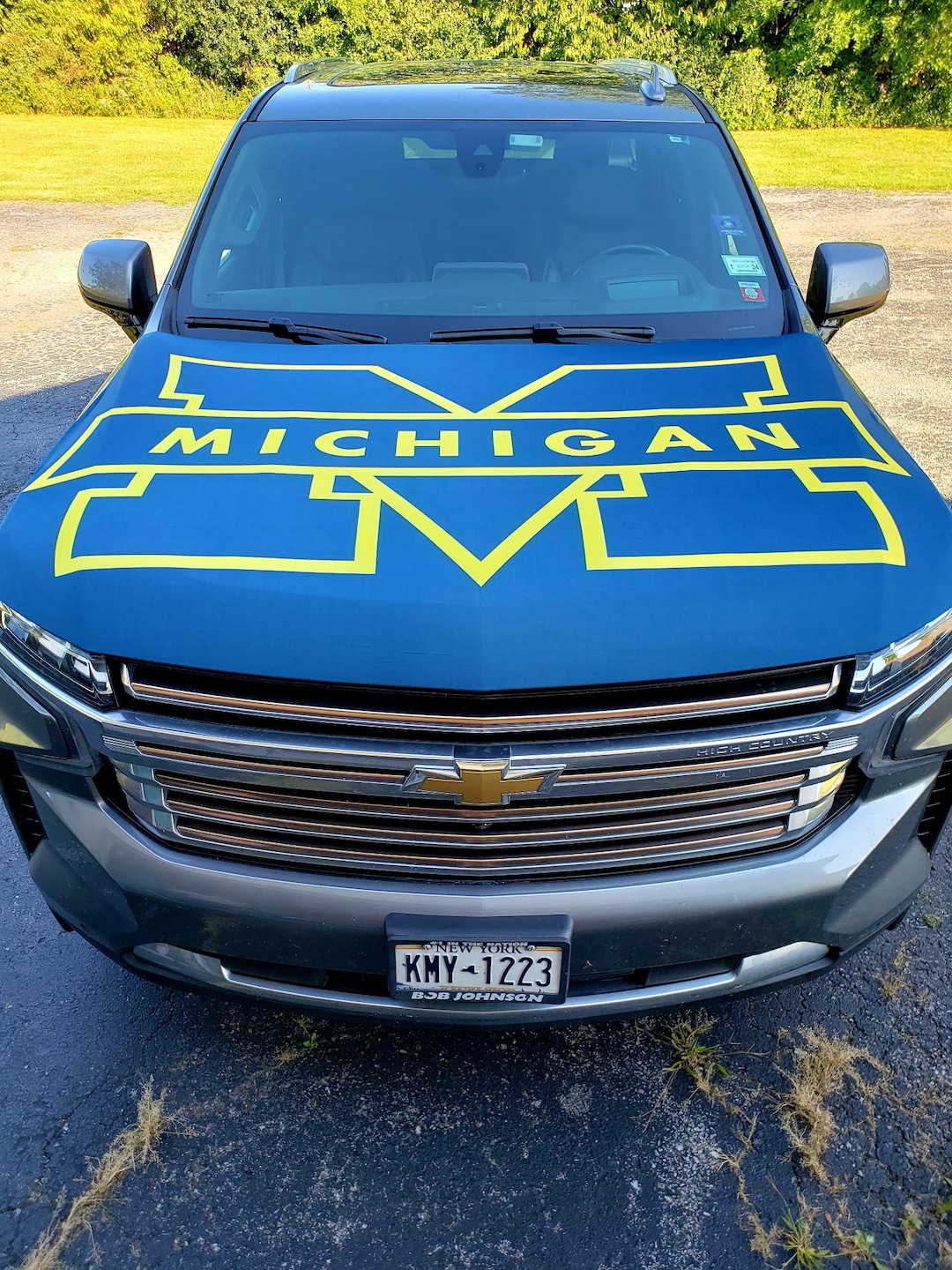 Michigan University | Auto Hood Cover | Sports Flags | Michigan ...