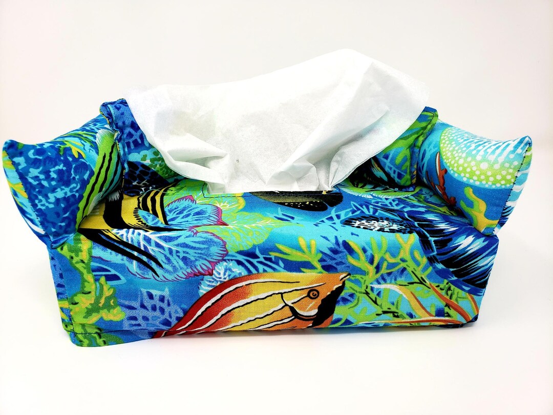 Tropical Fish Custom Tissue Box Cover | Tissue Box Covers | Gifts for ...