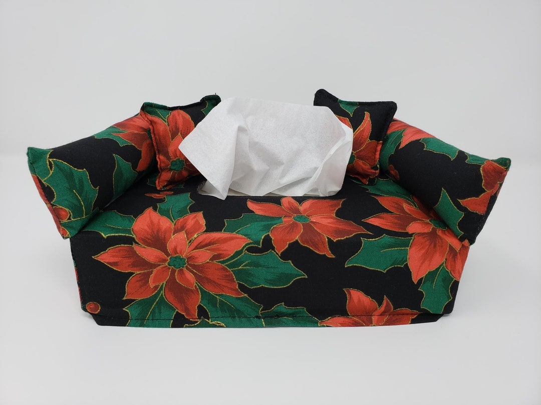 Poinsettias Custom Tissue Box Cover - Etsy