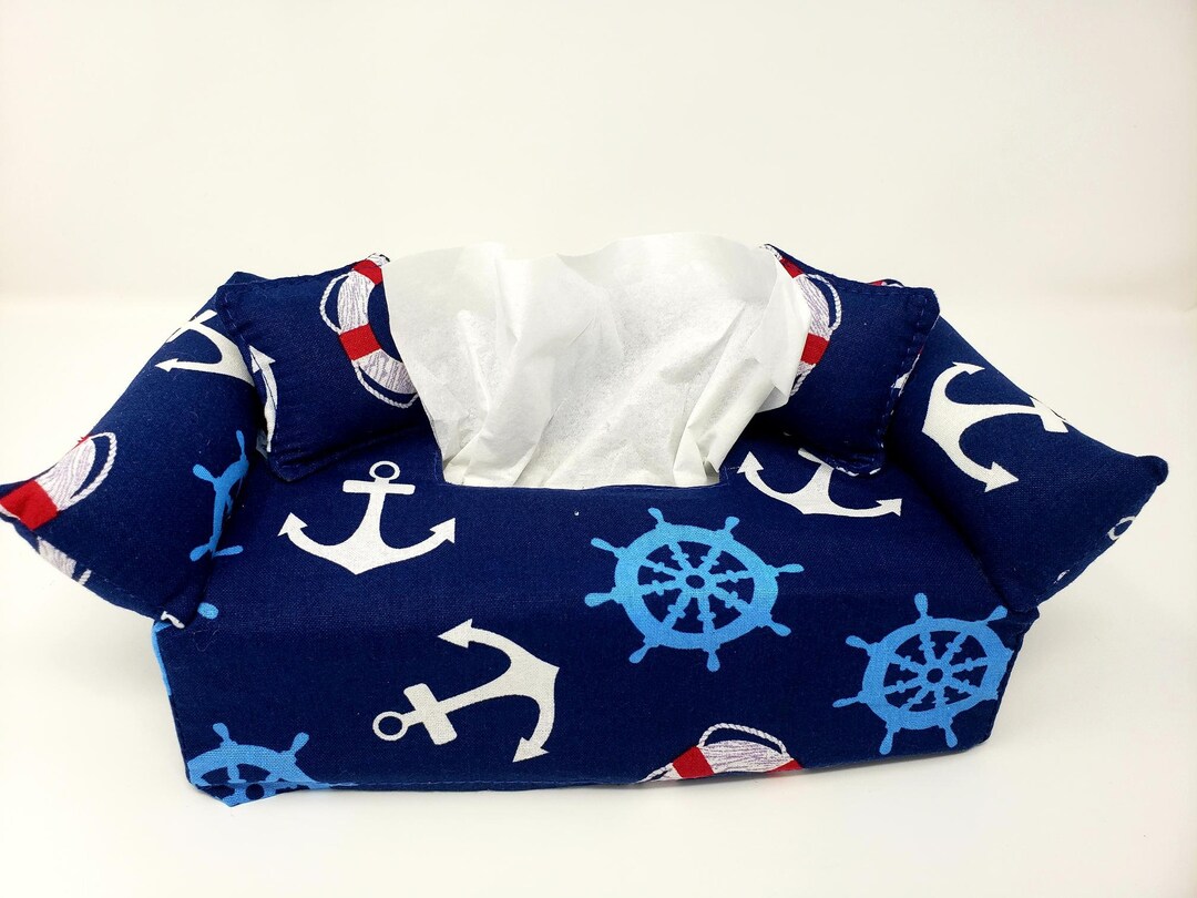 Nautical Custom Tissue Box Cover | Tissue Box Covers | Gifts for ...