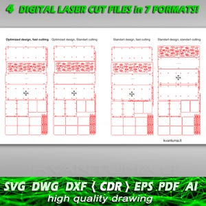 Seeds Box SVG Big, Box for Seeds DXF, Eps Files for Laser, Laser ...
