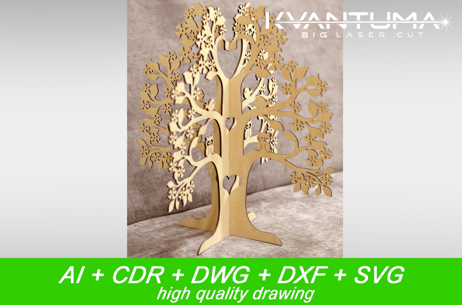 Family Tree, Wooden Tree, DXF Files for Laser, CNC Router and Laser ...