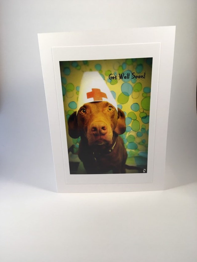 Dog Get Well Soon Handmadecard - Etsy