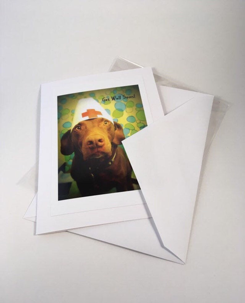 Dog Get Well Soon Handmadecard - Etsy