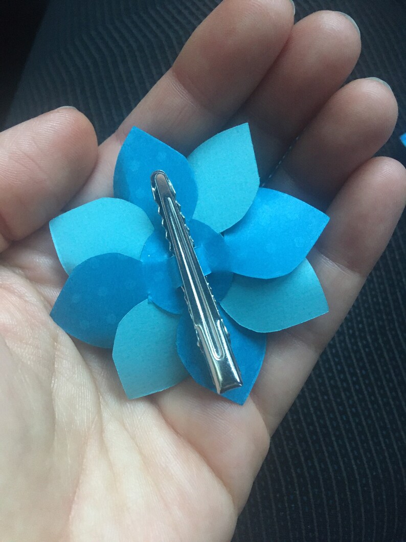Paper Pinwheel Hair Clips 2" - Etsy
