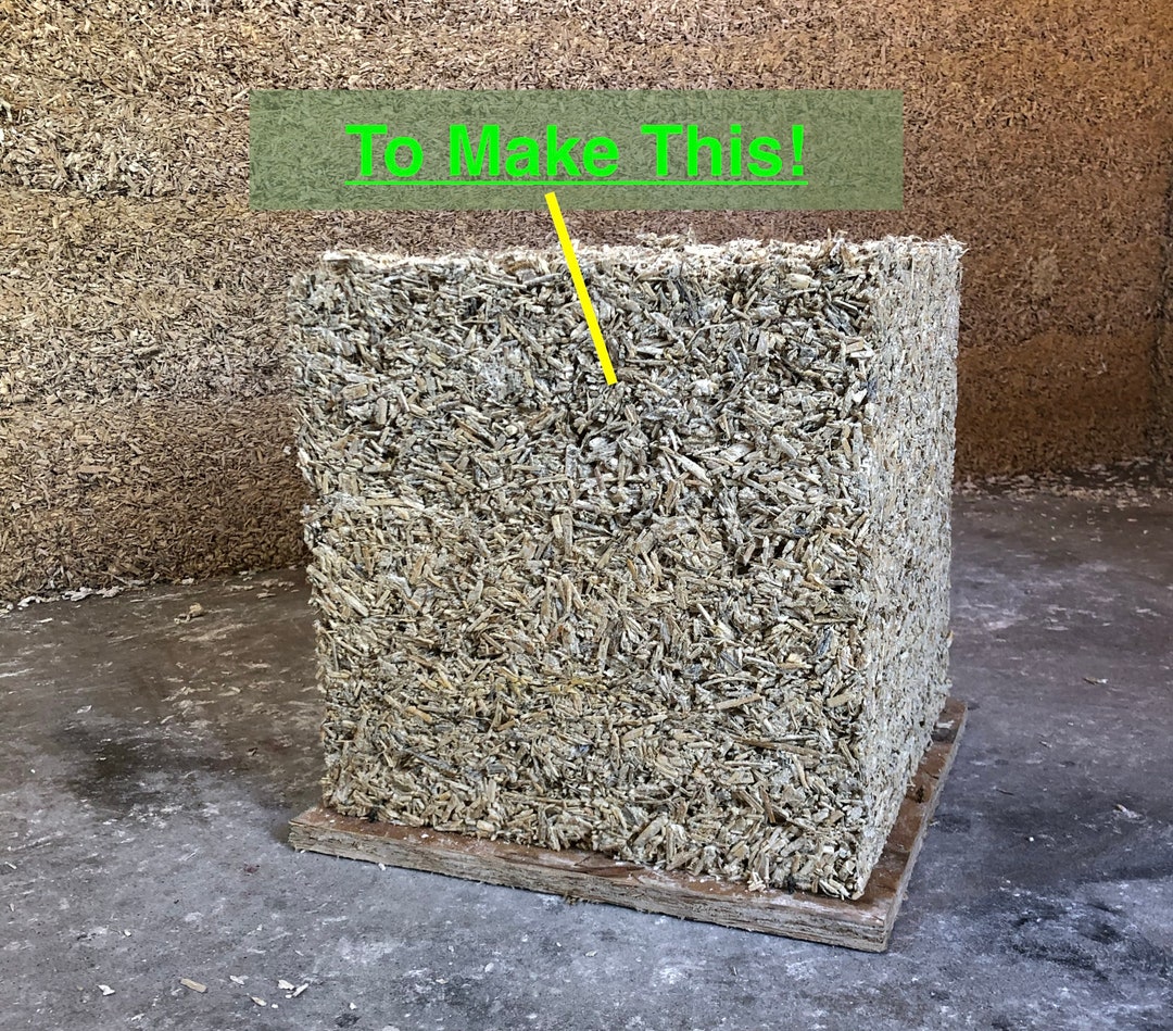 DIY Hempcrete Kit: Cubic Foot Mold, Hemp Hurd & Lime Binder - Etsy