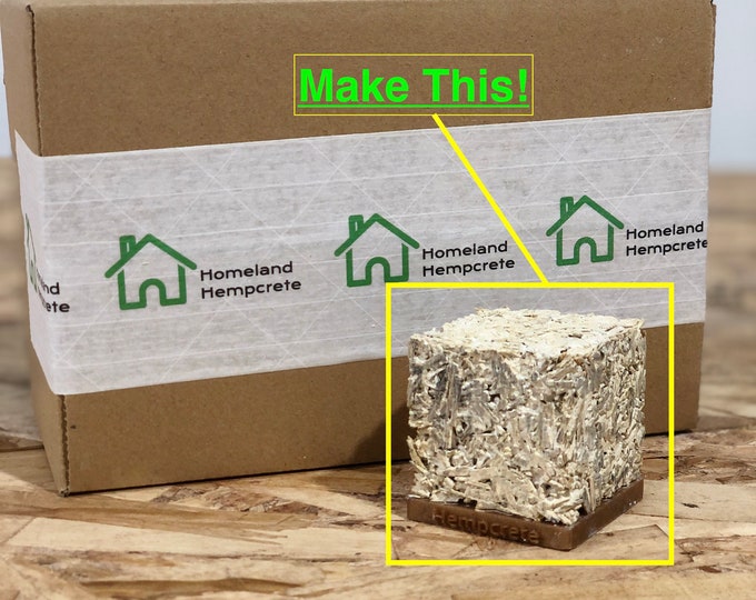 DIY Mini Hemp Desk Cube Kit Hempcrete Kit, DIY Kits, Hemp Hurd ...