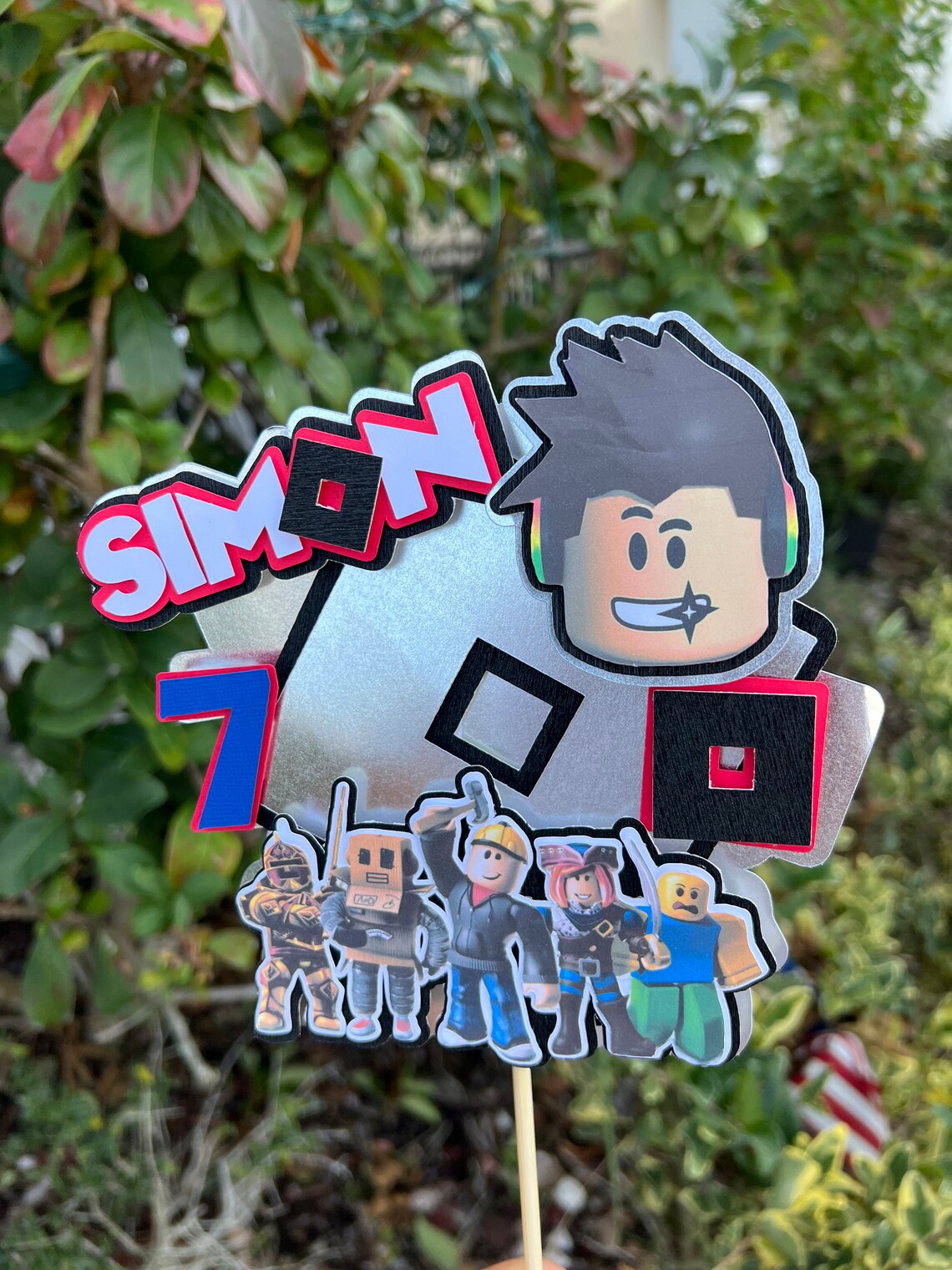 Roblox Cake Topper Personalized, Birthday Cake Topper Personalized ...