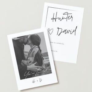 Polaroid Wedding Invitation Templates - Etsy