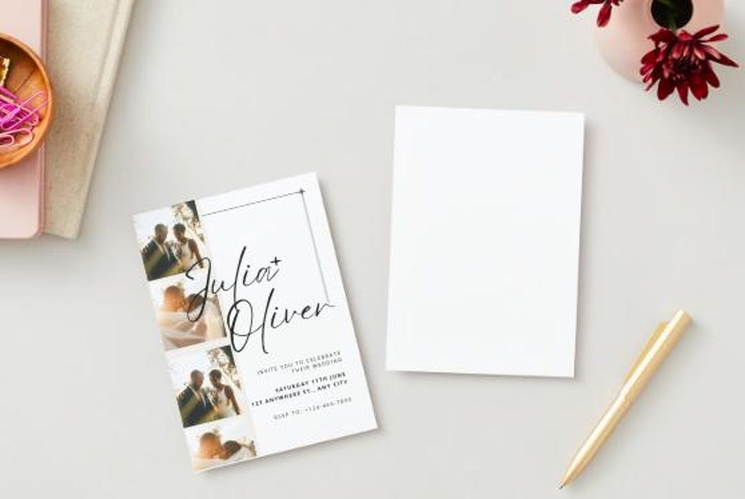 Photo Booth Wedding Invitation 2 - Etsy