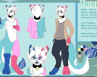 Bat Female Base Reference Sheet Anthro Furry Art / Instant - Etsy