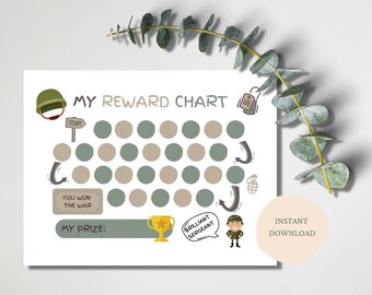 Army Behaviour Chart | Etsy