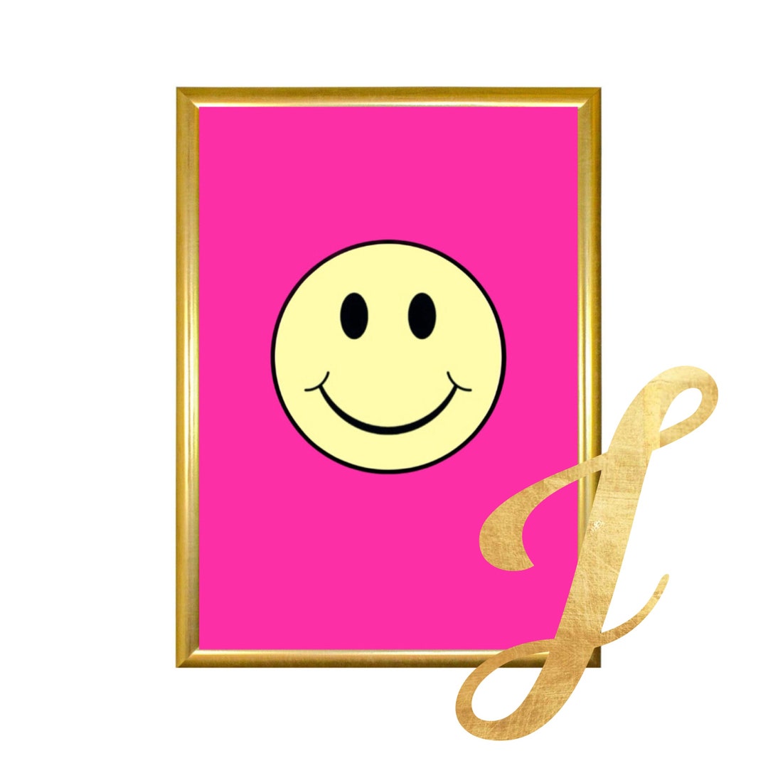 Smiley Face Sign Printable Wall Art, Wall Quotes, Downloadable Art ...