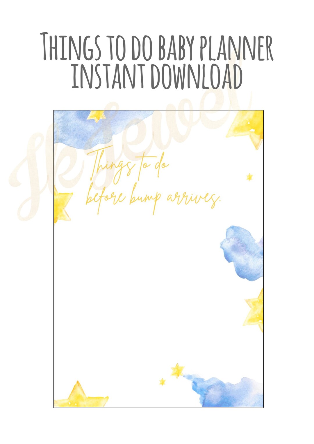 New Baby Planner, Things to Do Planner, Baby Planner, 2023 Digital ...