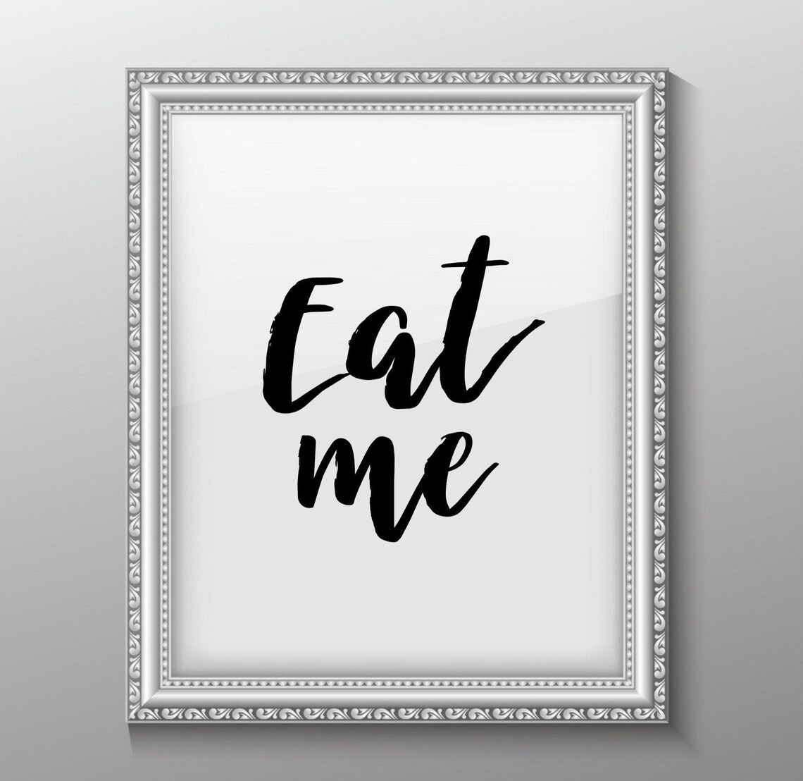 Eat Me Printable Wall Art Bedroom Decor Downloadable Art | Etsy