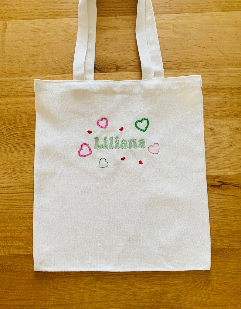 Personalized Tote Bagcustom Name Totes Bagembroidered Tote - Etsy