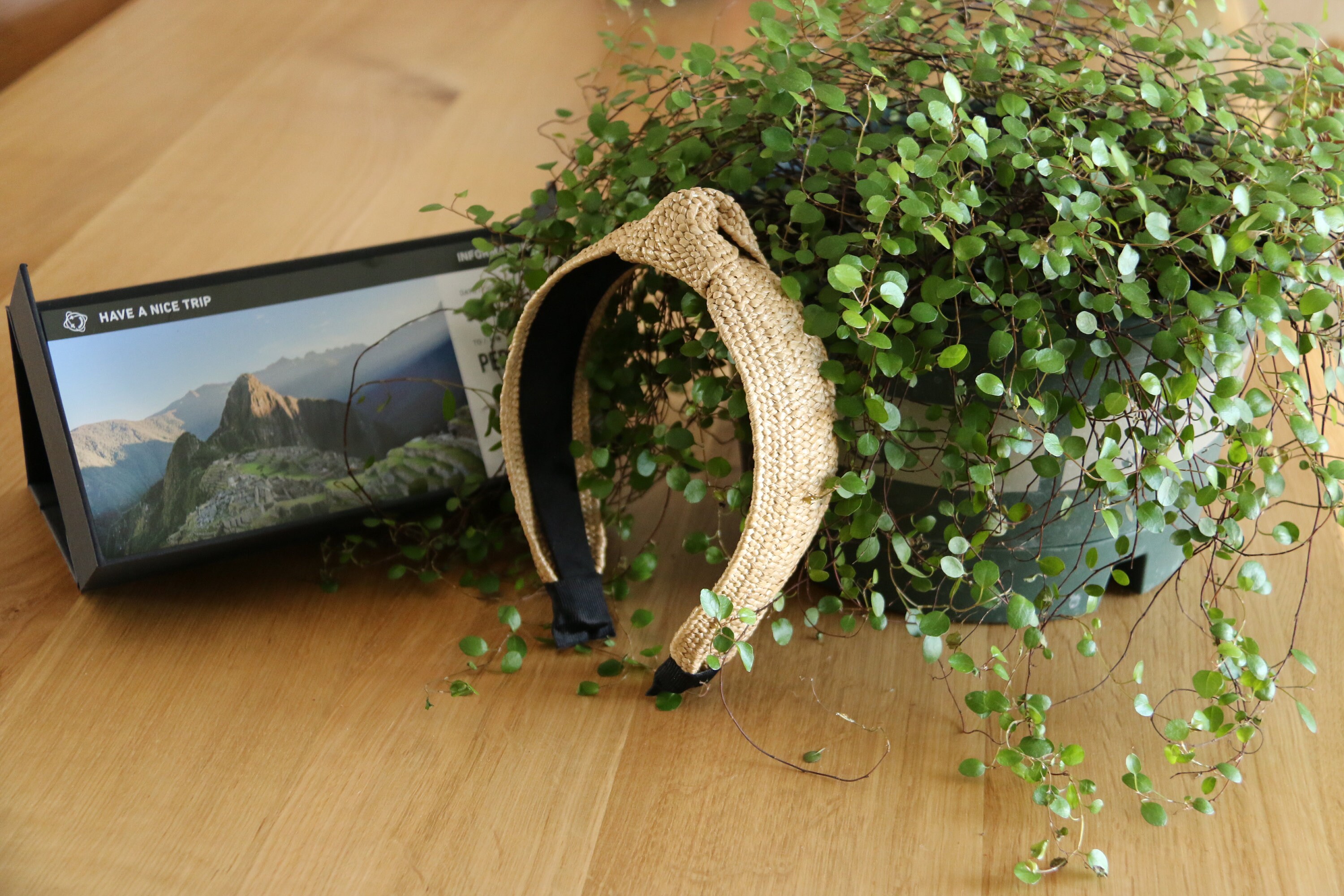 Top Knot Straw Weaving Headband, Raffia Knotted Headband, Straw Weaving ...