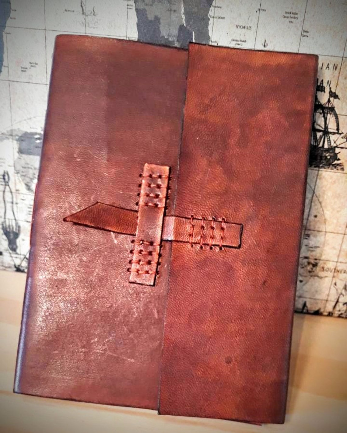 Small leather drawing notebook | Etsy