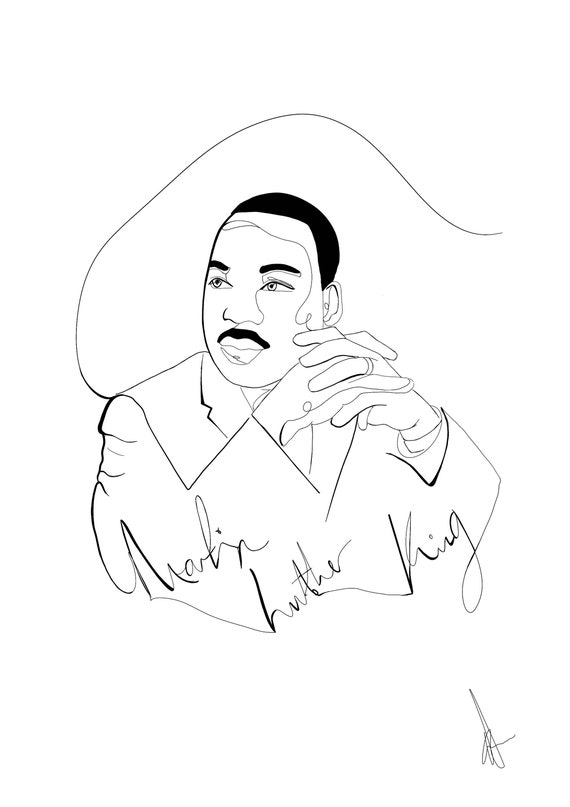 Martin Luther King Jr Drawing