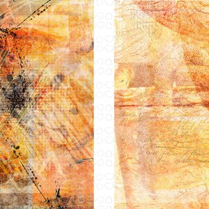 RUST Orange Printable Vintage DIGITAL Papers KIT Mixed Media ...