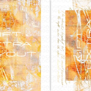RUST Orange Printable Vintage DIGITAL Papers KIT Mixed Media ...