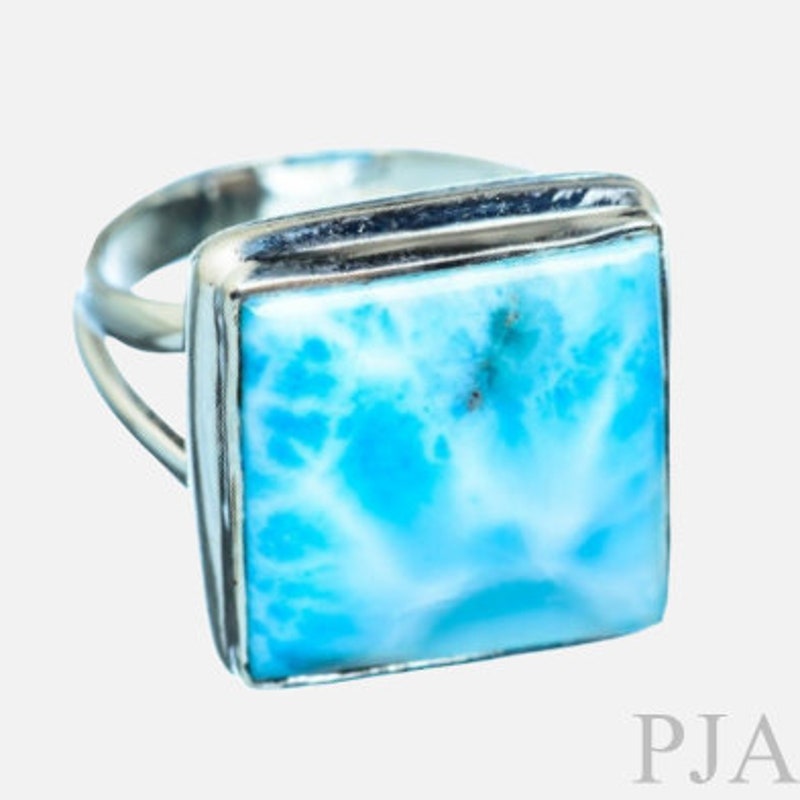 Square Stone Ring - Etsy