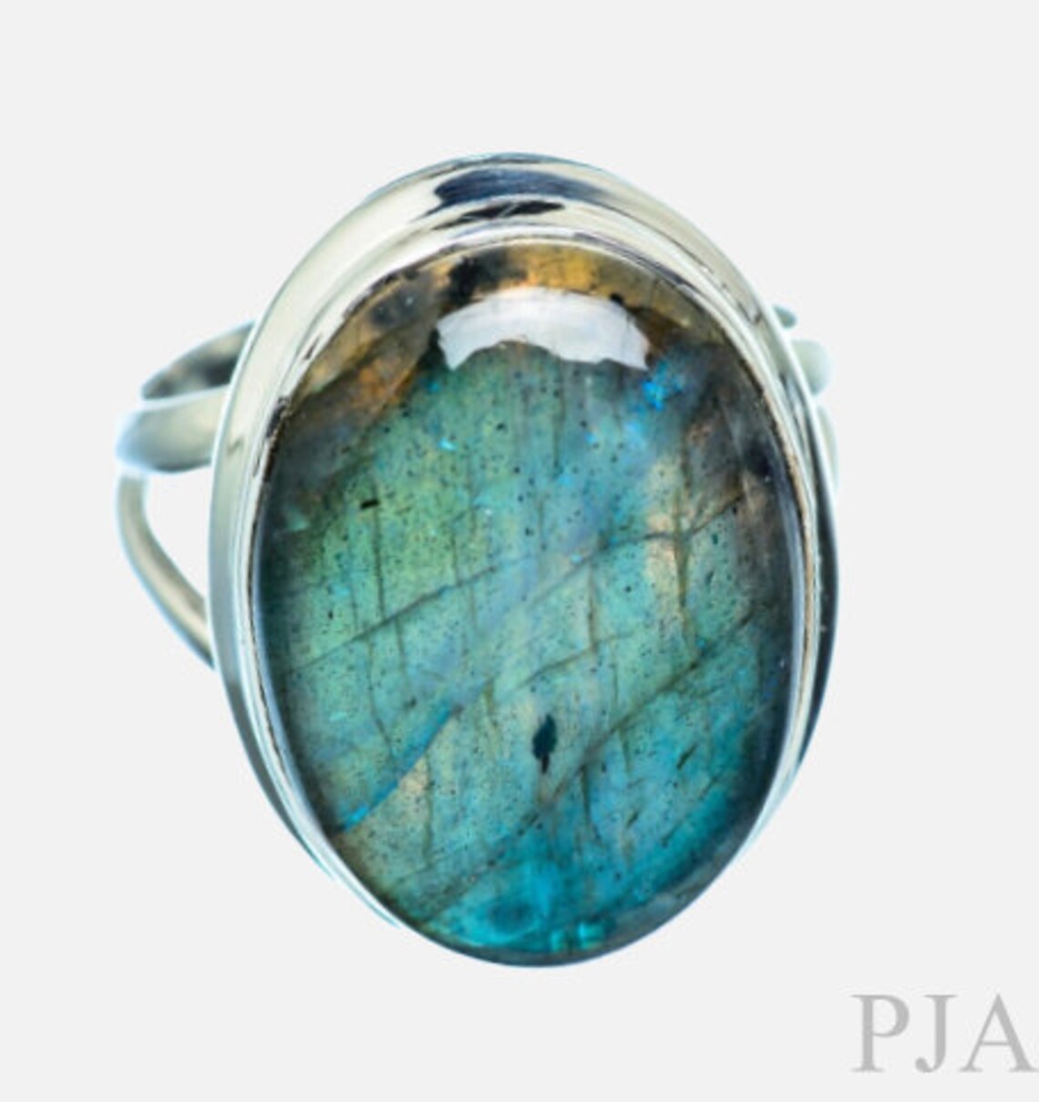 Labradorite Ring Natural Labradorite Sterling Silver Ring - Etsy