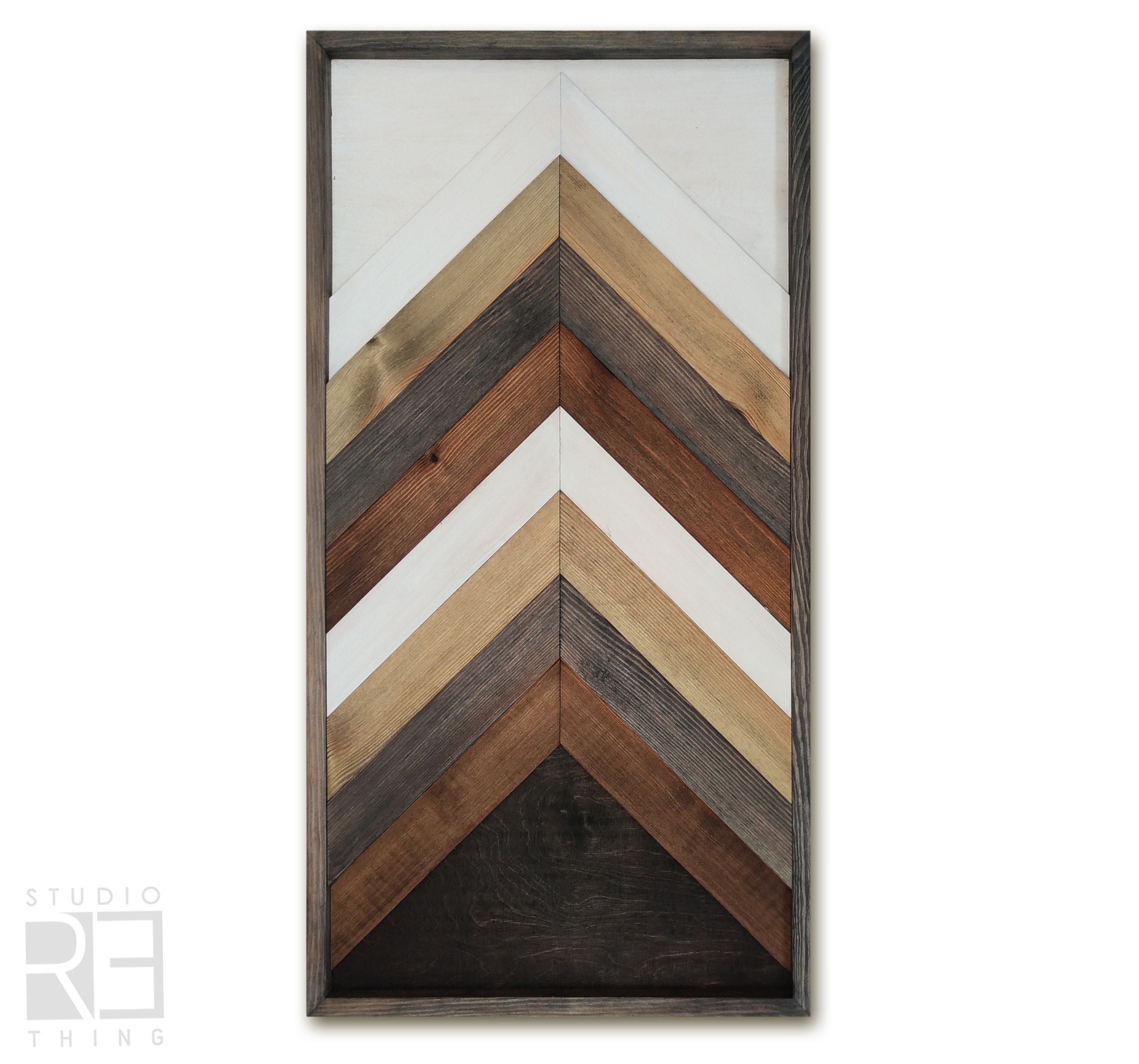 3D Wooden Chevron Wall Art Modern Wood Mosaic Wooden Chevron - Etsy