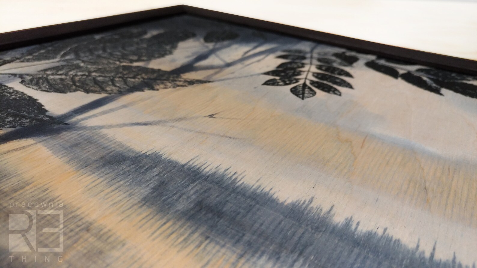 Hand Painted Forest Wall Art. Wooden Wall Decor - Etsy