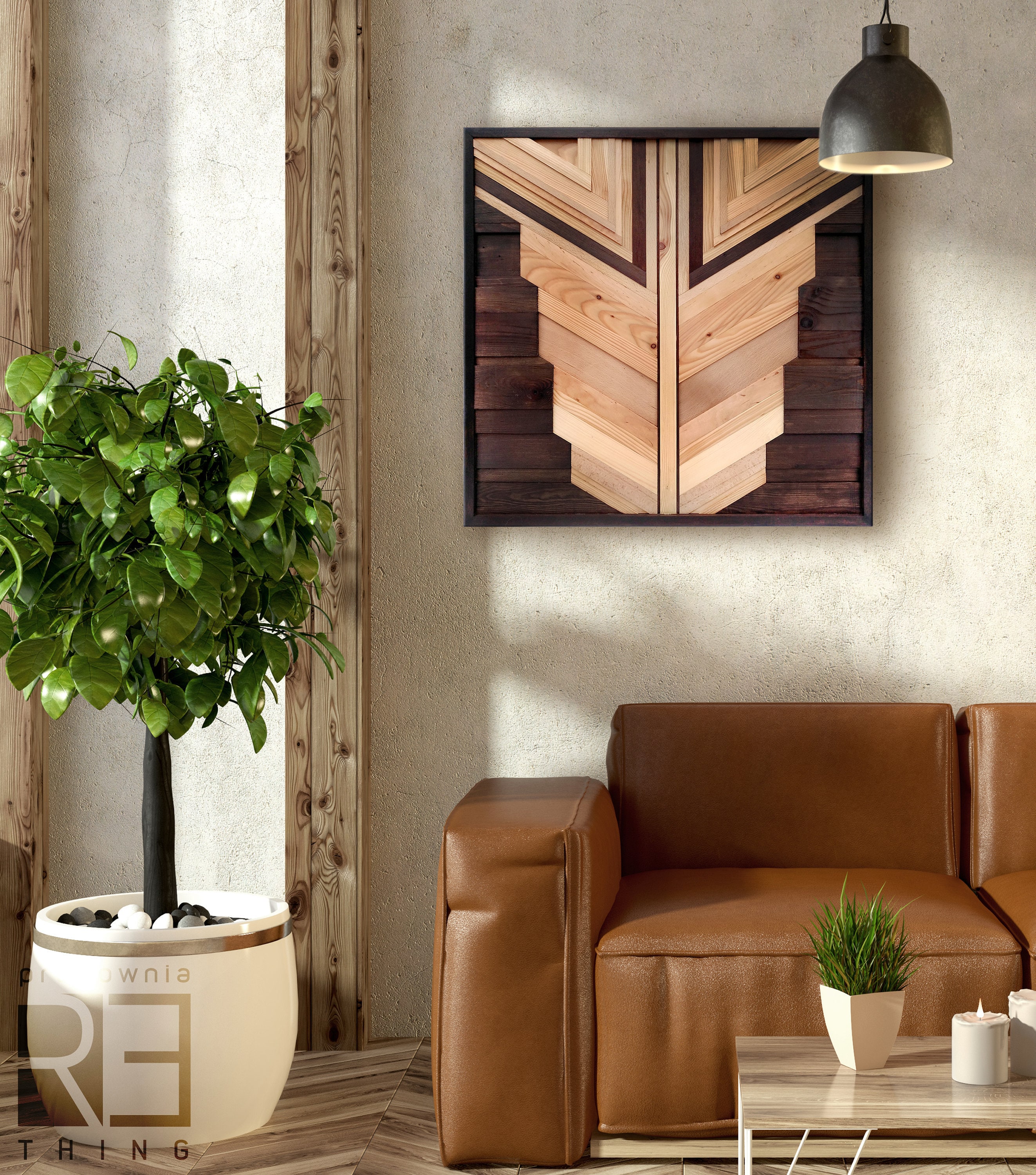 Abstract wooden wall art 3d original reclaimed wood wall | Etsy