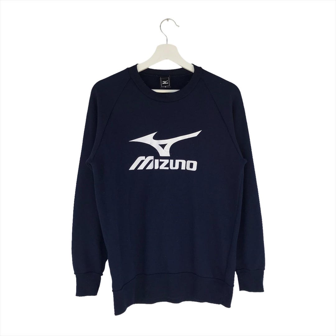 Pick!! Mizuno Gold Embroidery Logo Pullover Jumper Crewneck Sweatshirt ...