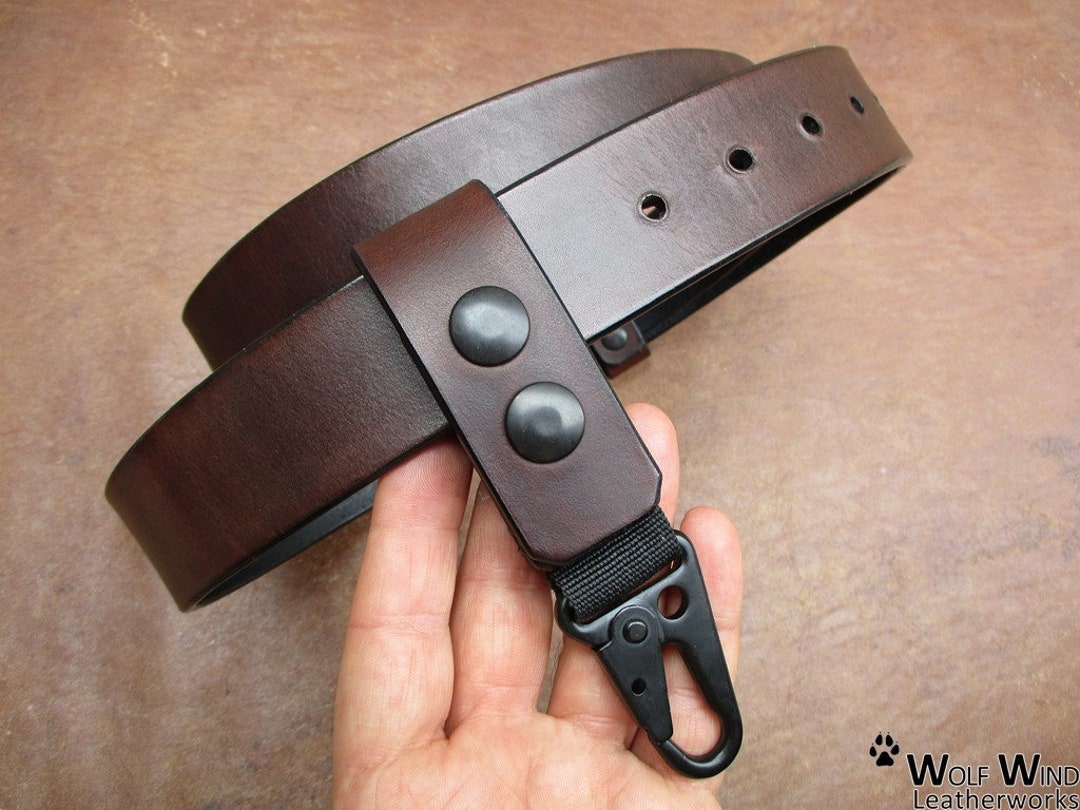 Belt Snap Hook, Leather Key Fob, Belt Key Ring, EDC Gear - Etsy