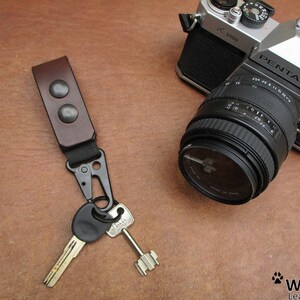 Belt Snap Hook, Leather Key Fob, Belt Key Ring, EDC Gear - Etsy