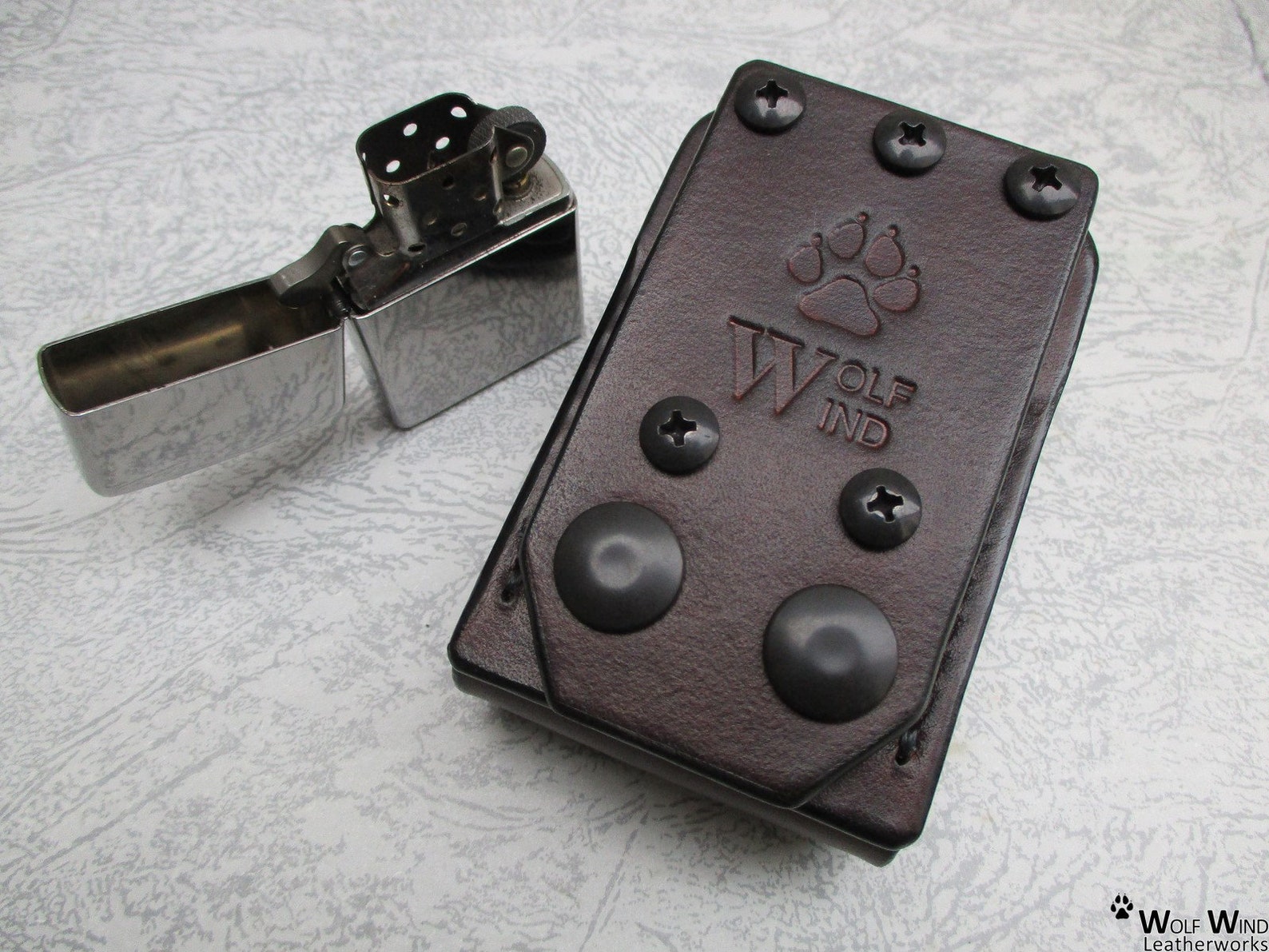 Zippo Pouch Leather Pouch Leather Lighter Case Zippo | Etsy