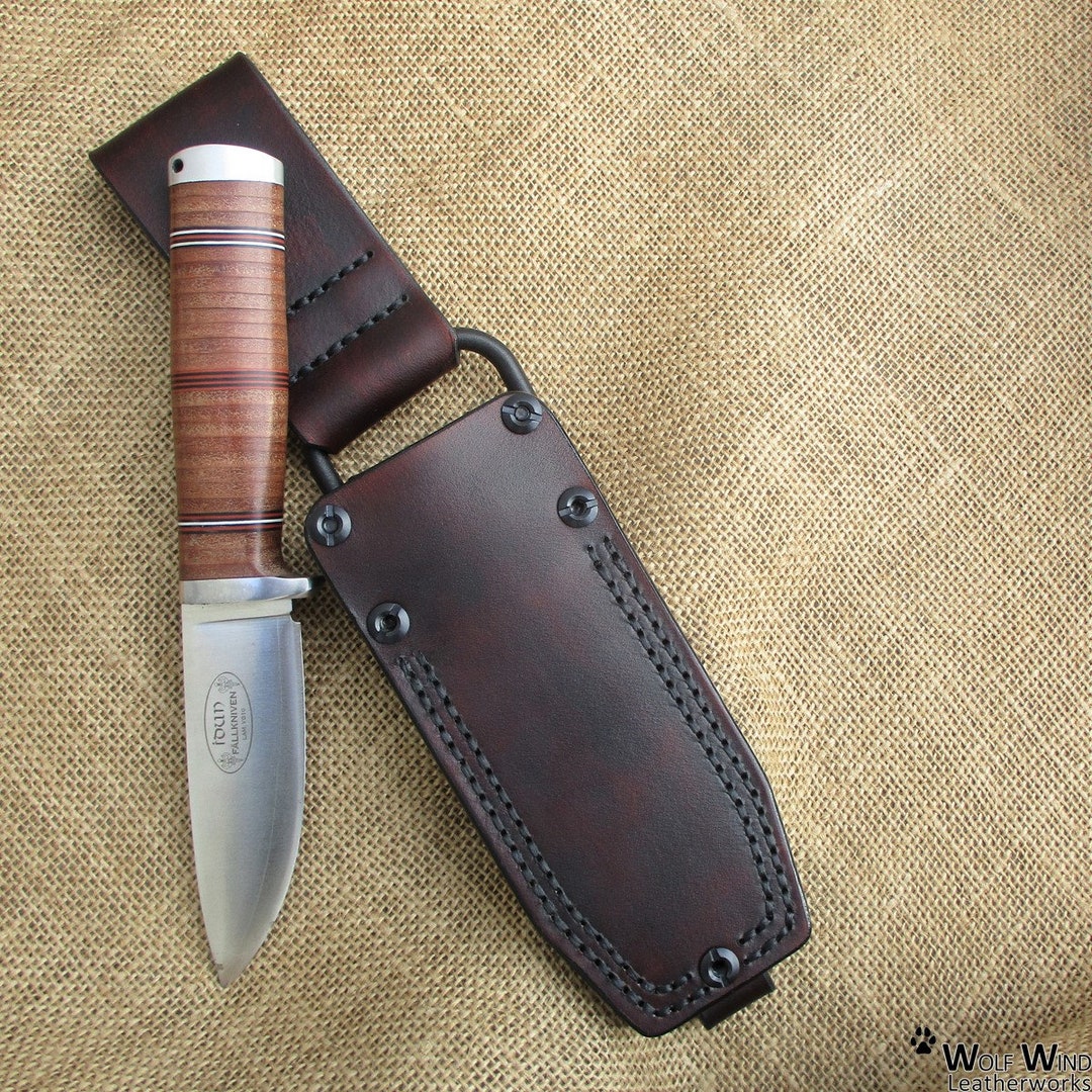Woodsman Leather Sheath, Bushcraft Sheath - Fällkniven, Esee, Benchmade ...