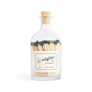 Apothecary Matchstick Jar With 3 Inch Wooden Matches | Striker Included ...