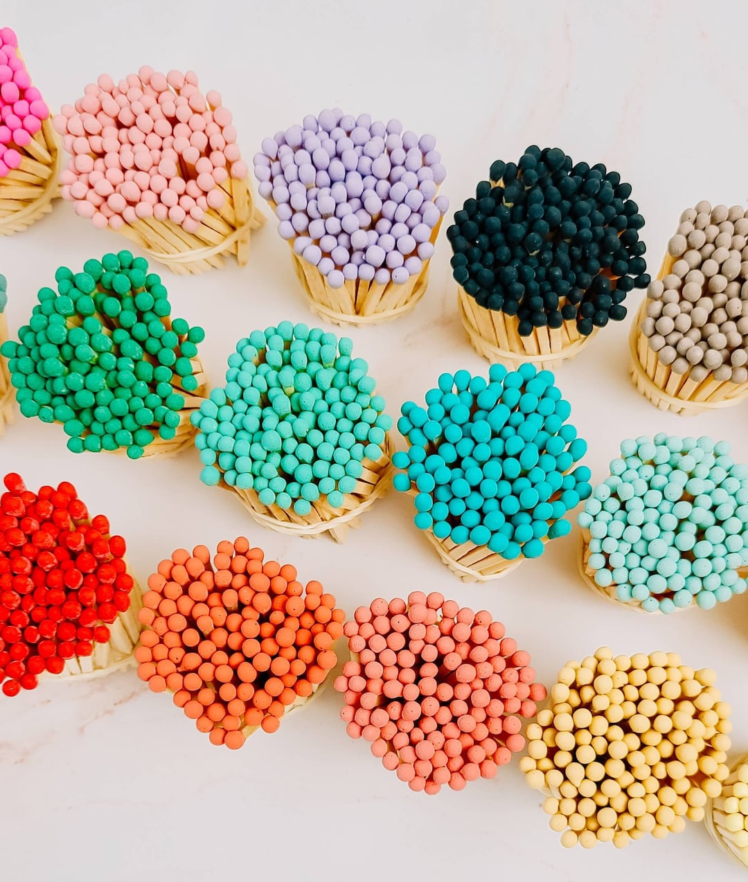 2 Inch Size Refill Wooden Matches | Color Tip Loose Matches | Matchbox ...