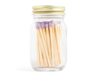 Pastel Mix Wood Matches in Corked Glass Vial Striker - Etsy