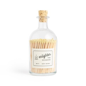 Apothecary Matchstick Jar With 3 Inch Wooden Matches | Striker Included ...