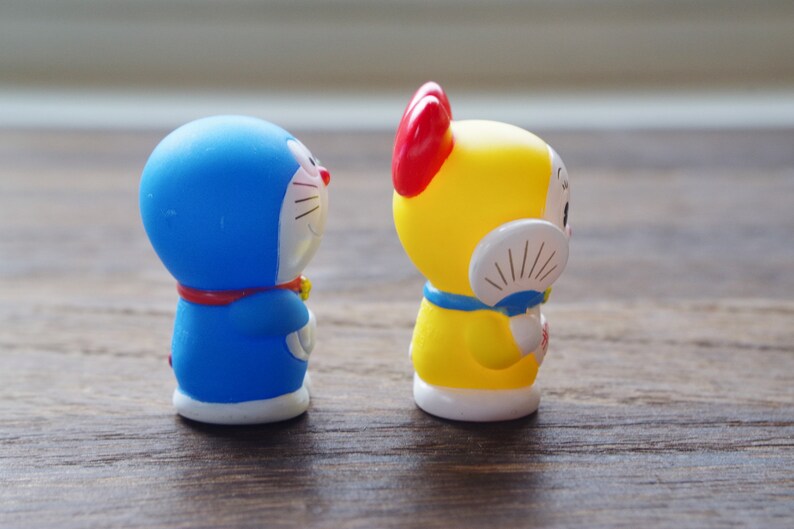Dolls 2Pcs DORAEMON Official Items For Collection From Japan Finger ...