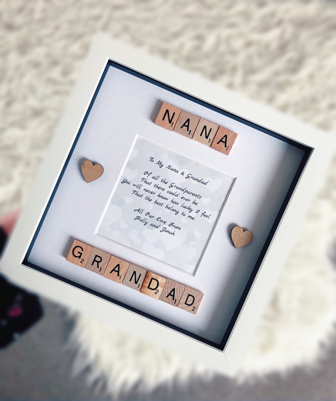 Personalised Grandparents Verse Frame. Grandparent Gift. Nana Gift ...