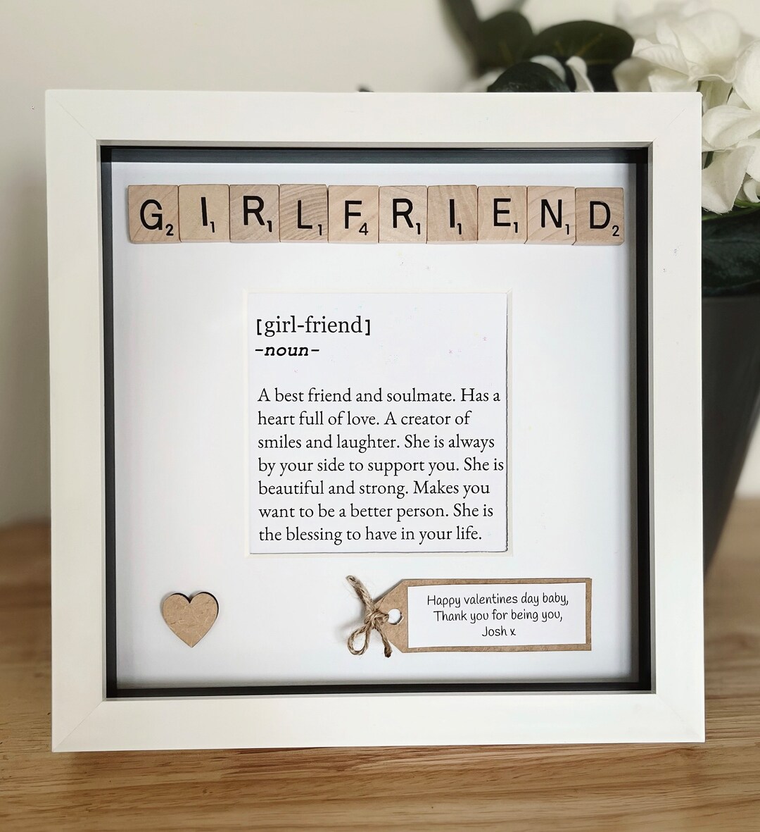 Personalised Girlfriend Meaning Frame. Custom Girlfriend Present. - Etsy UK